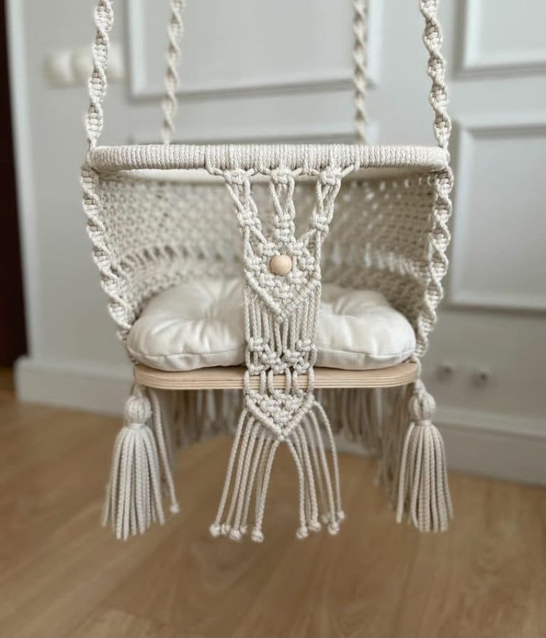 VIDEO TUTORIAL Macrame BABY Swing for Babies From 6 Months to - Etsy