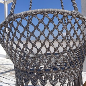 Pattern VIDEO Tutorial Macrame Hanging Chair DIY Hammock Hanging Chair ...