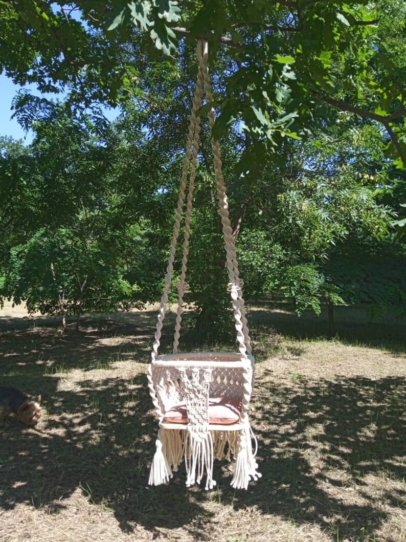 VIDEO TUTORIAL Macrame BABY Swing for Babies From 6 Months to - Etsy
