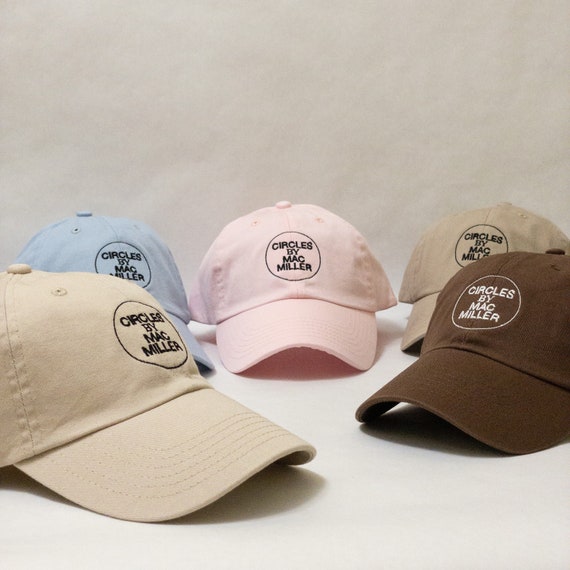 Mac Miller Hat // Circles Embroidered Baseball Cap // Swimming | Etsy