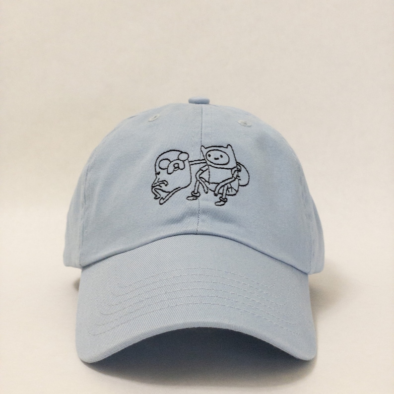 Adventure Time Hat // Finn and Jake Embroidered Baseball Cap - Etsy
