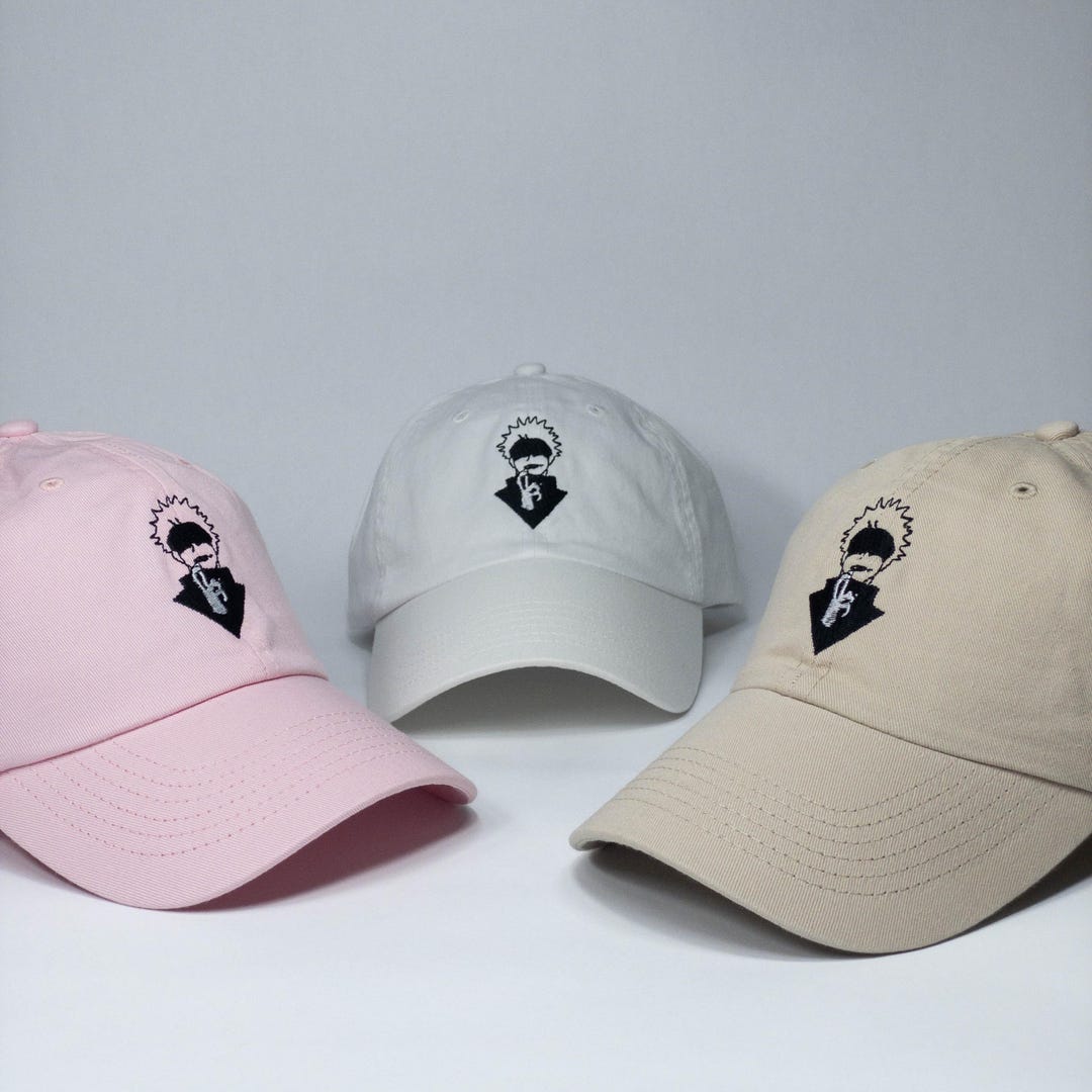 Gojo Hat // Aesthetic Jujutsu Kaisen Embroidered Baseball Cap // Anime ...