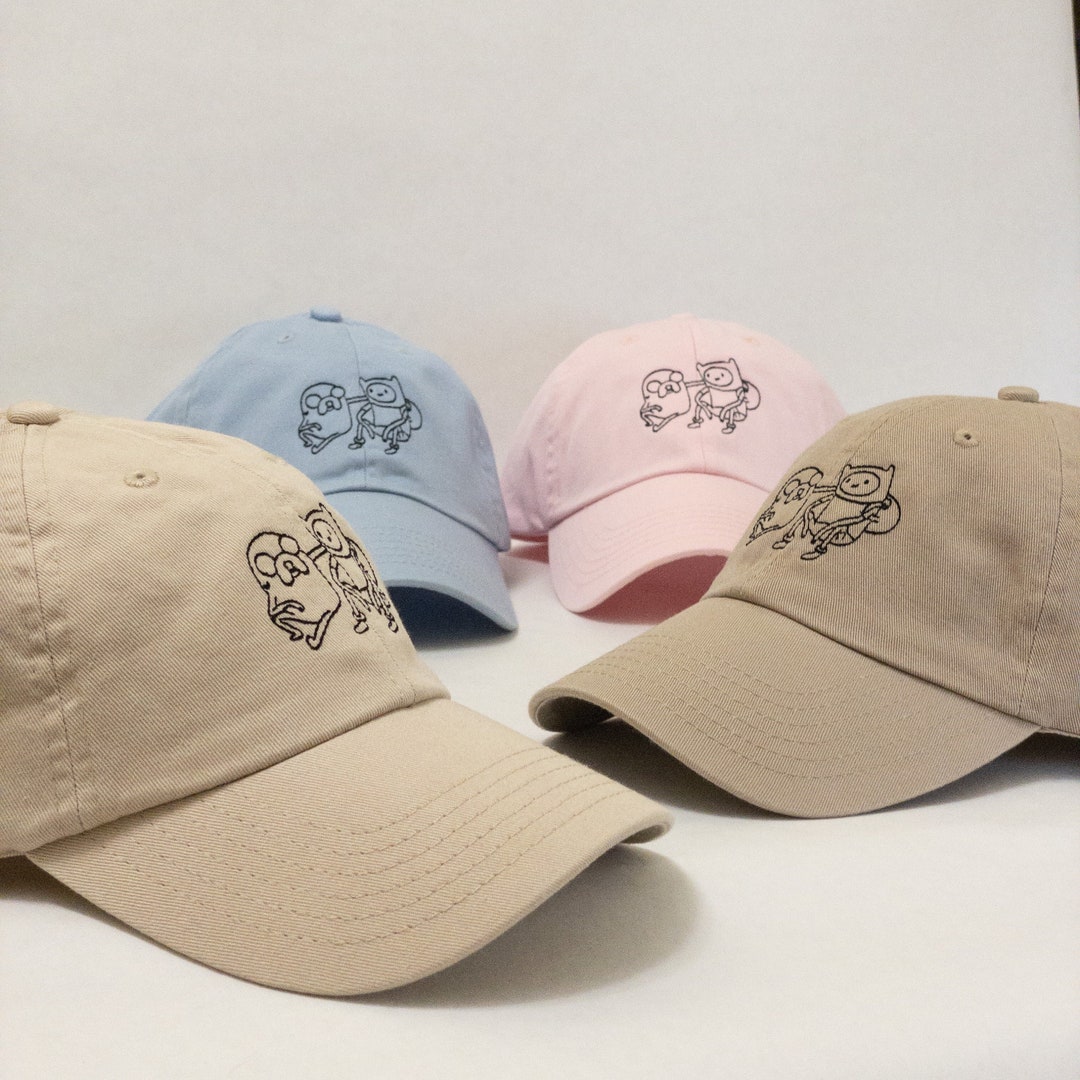 Adventure Time Hat // Finn and Jake Embroidered Baseball Cap - Etsy