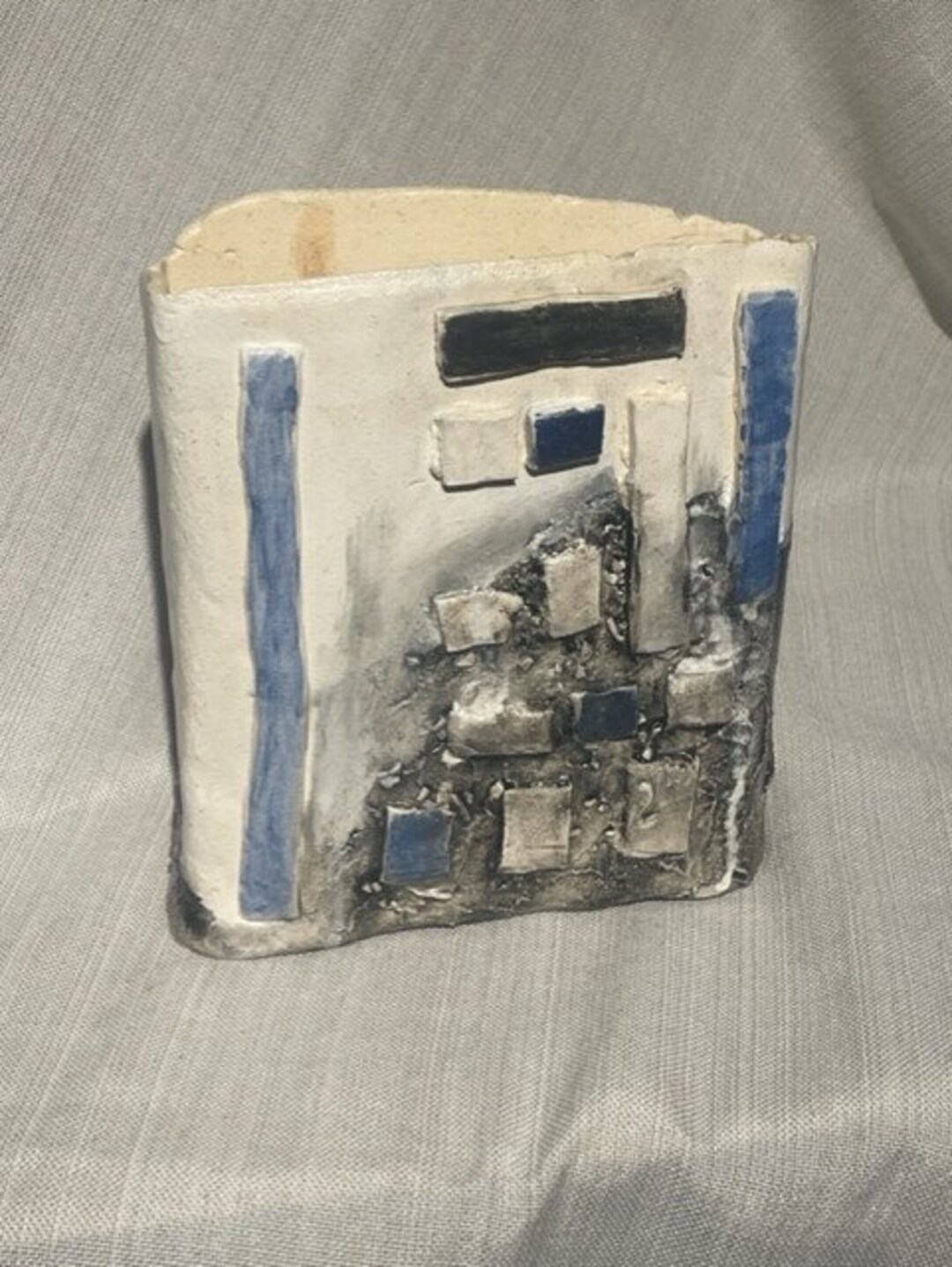 Altered Clay Slab, Ceramic Vessel, Abstract Ceramics, Ceramic Art ...