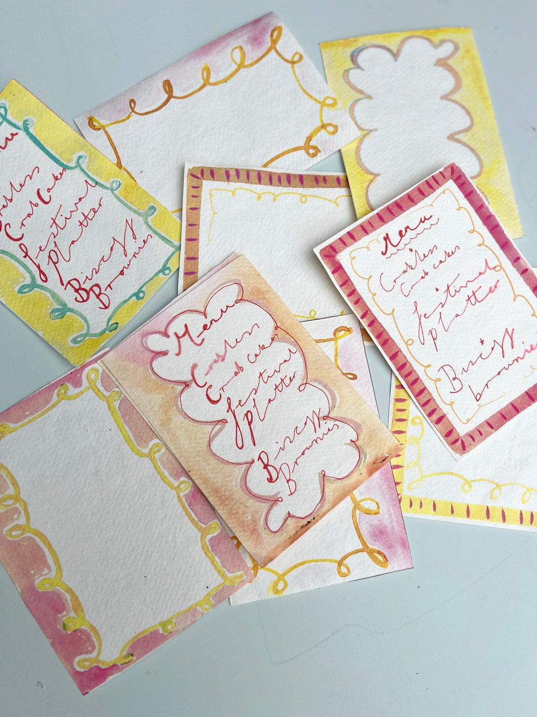 Easter/ Spring/ Baby Shower/ Birthday/ Wedding Menu/ Large Statement ...
