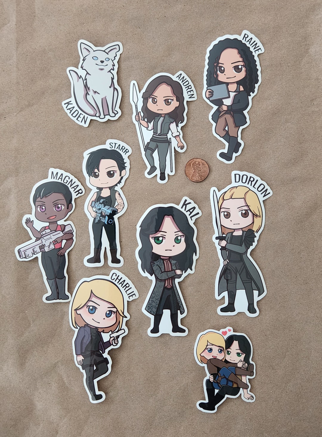 TAG Chibi Sticker Sets - Etsy