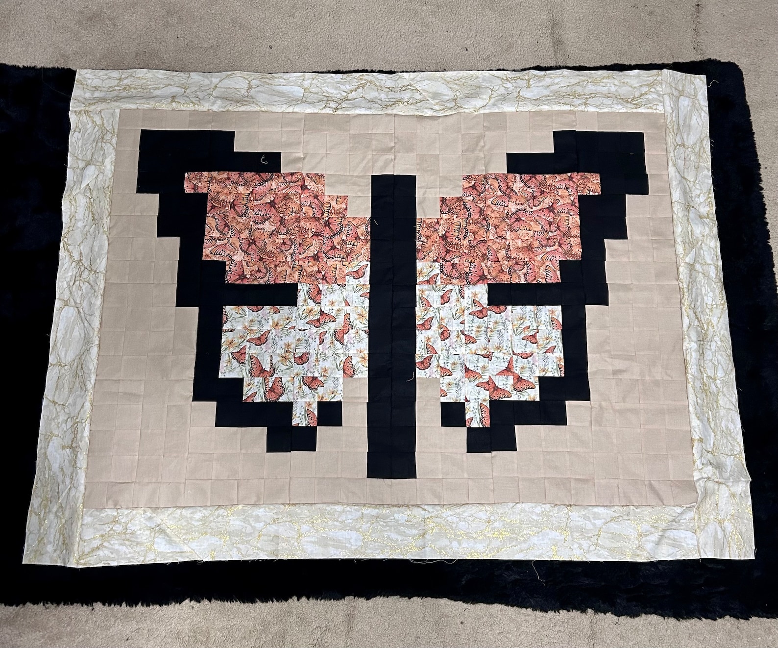 Butterfly Quilt Pattern PDF Download Patchwork Quilting - Etsy