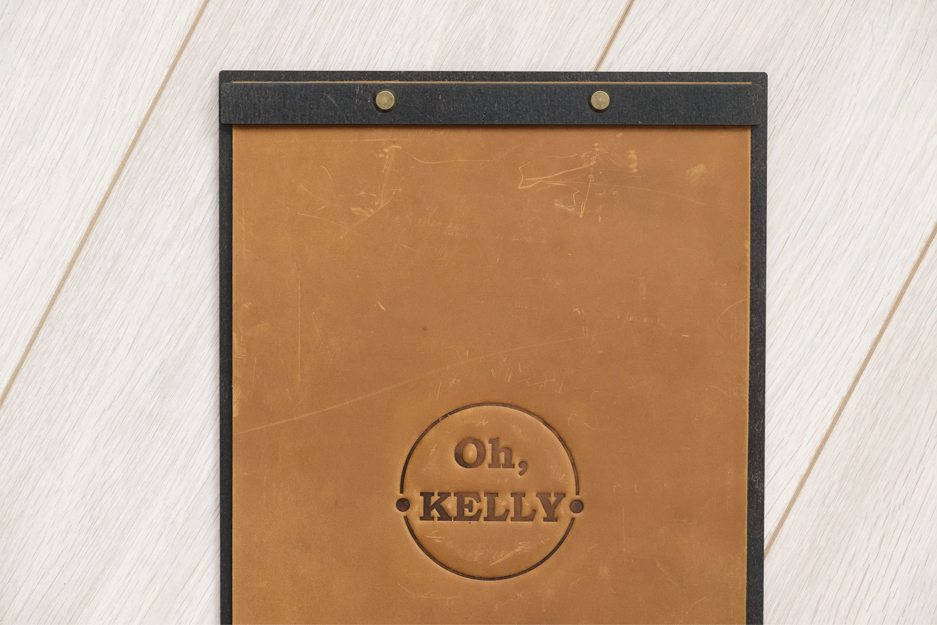 Wooden Menu Board With Debossed Leather Cover Restaurant - Etsy