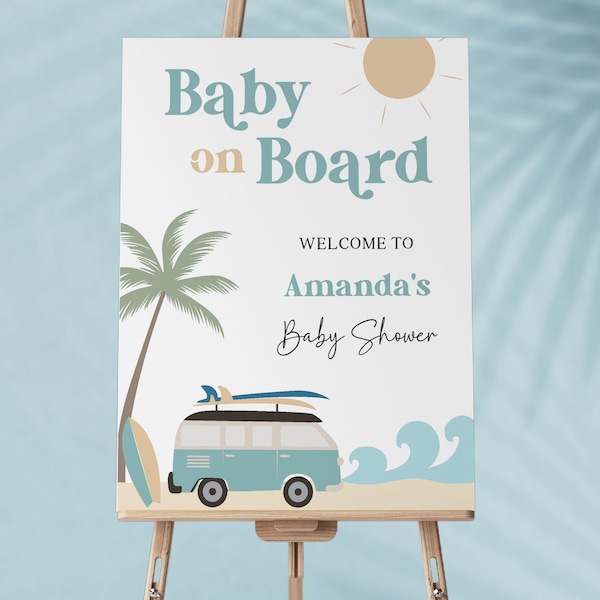 Welcome Sign Beach Baby Shower - Etsy