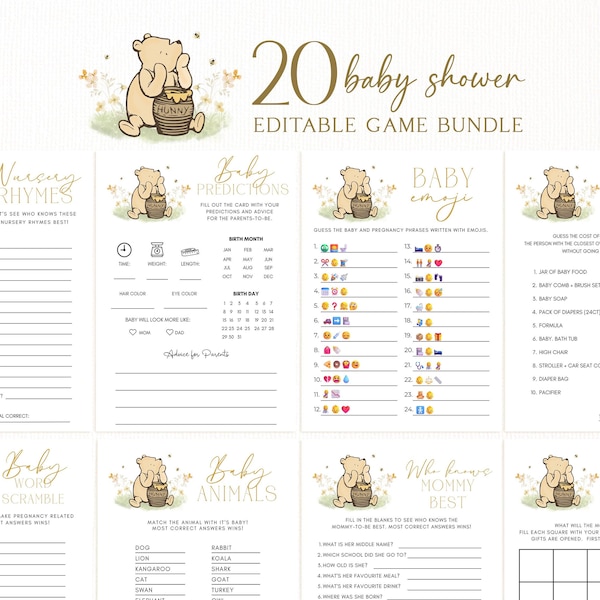 Winnie Pooh Activities - Etsy UK
