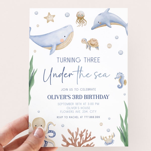 Sea Invitation - Etsy