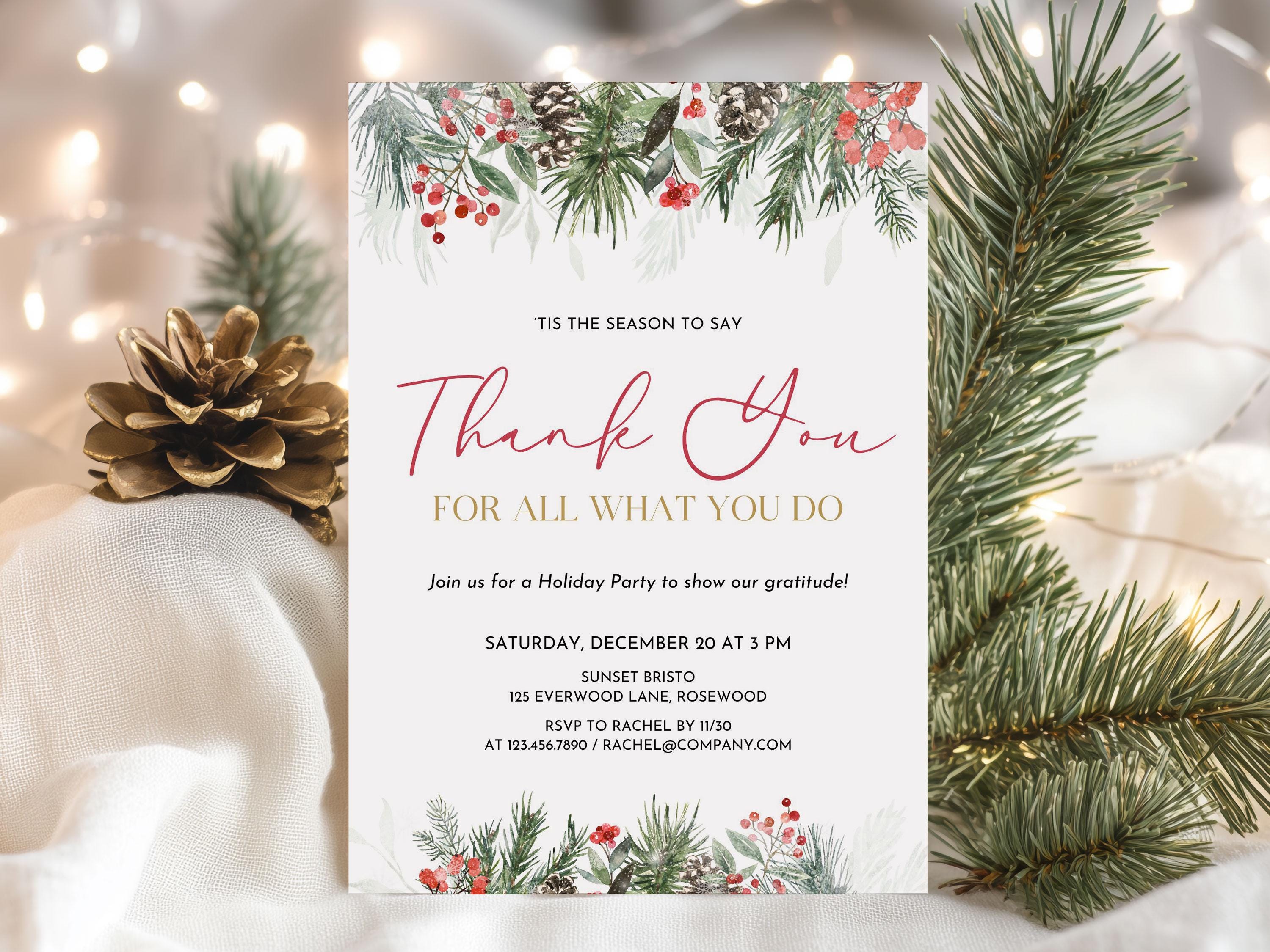 Nurse Christmas Party Invitation