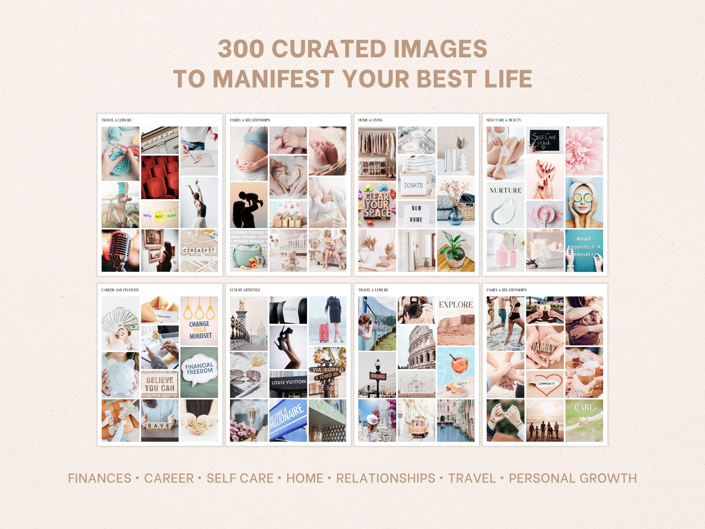 2026 Vision Board Collage Kit Printable for Woman, Manifestation ...