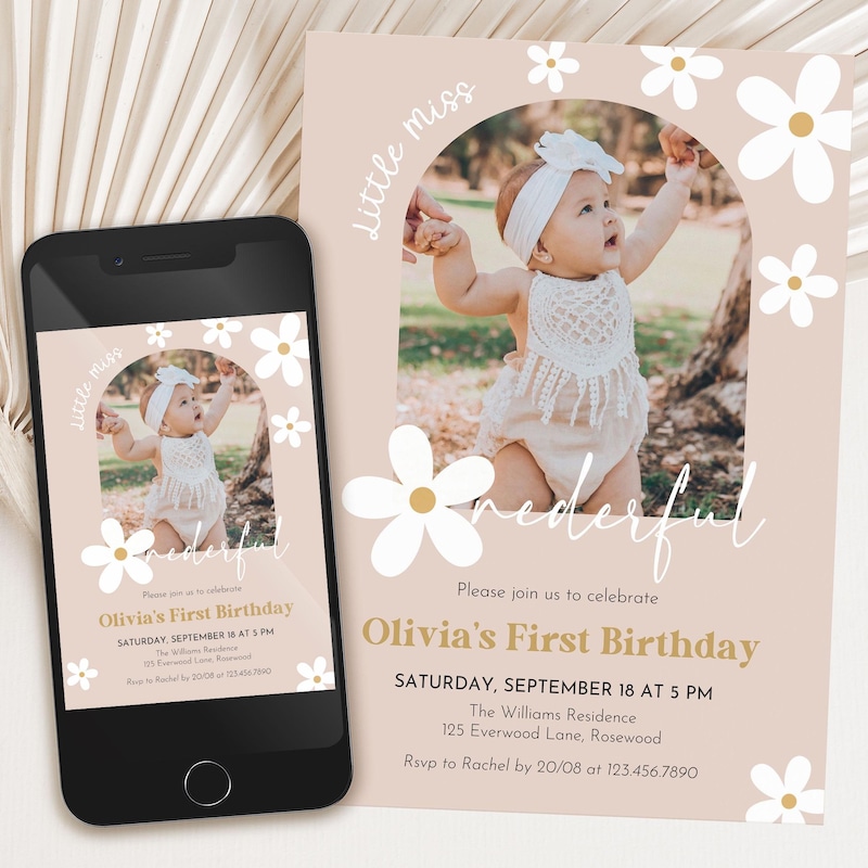Daisy First Birthday - Etsy