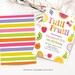 Editable Tutti Frutti Birthday Invitation Printable Summer Fruit Party ...