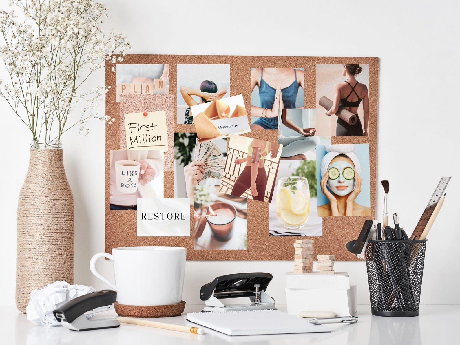 2026 Vision Board Collage Kit Printable for Woman, Manifestation ...