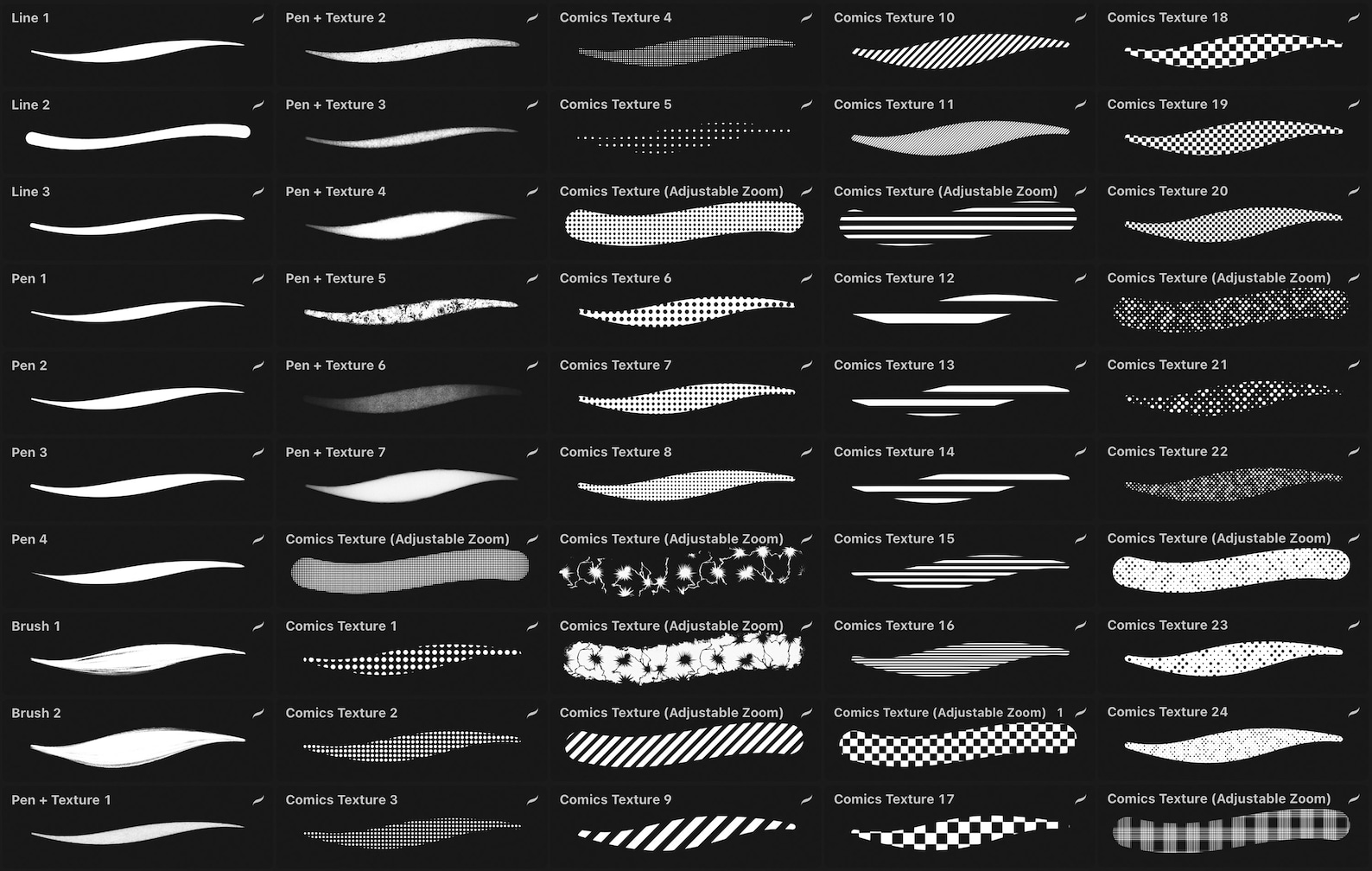 100+ Manga Brush Set for Procreate (A Lot of Brushes, Textures and ...