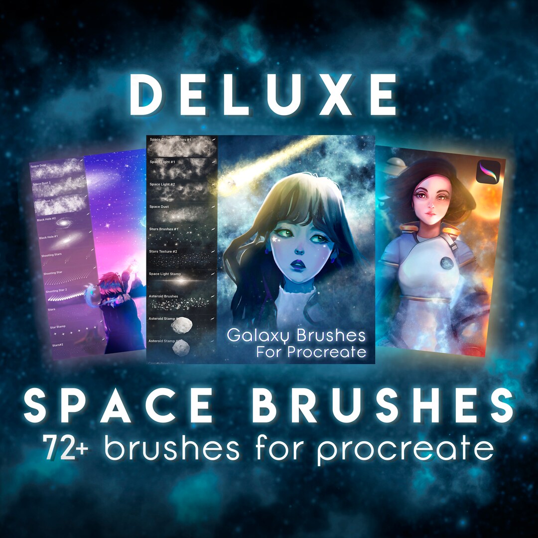 Space Brush Pack for Procreate (stamps, Textures, Brushes) - Etsy