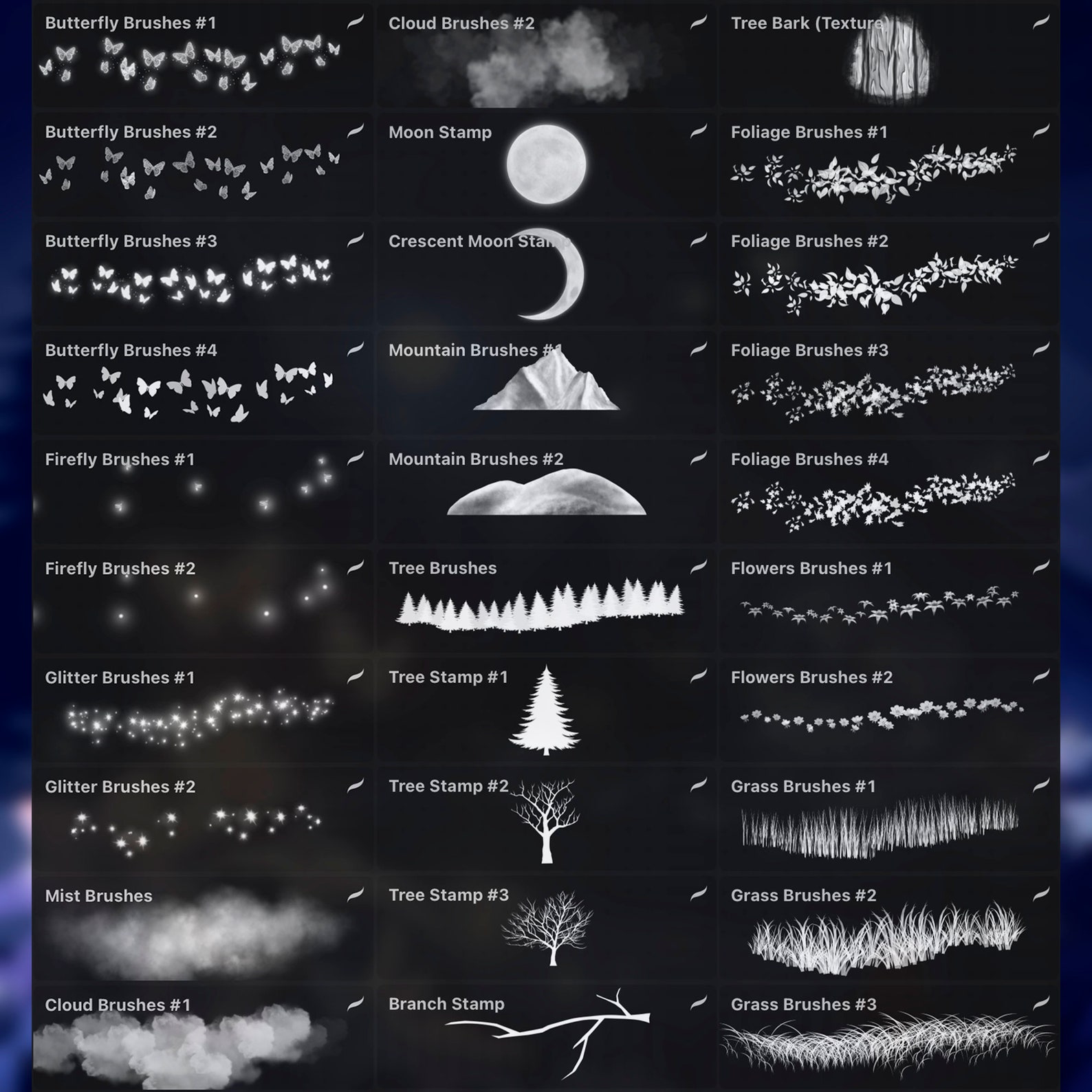 Magic Forest Brush Set for Procreate - Etsy