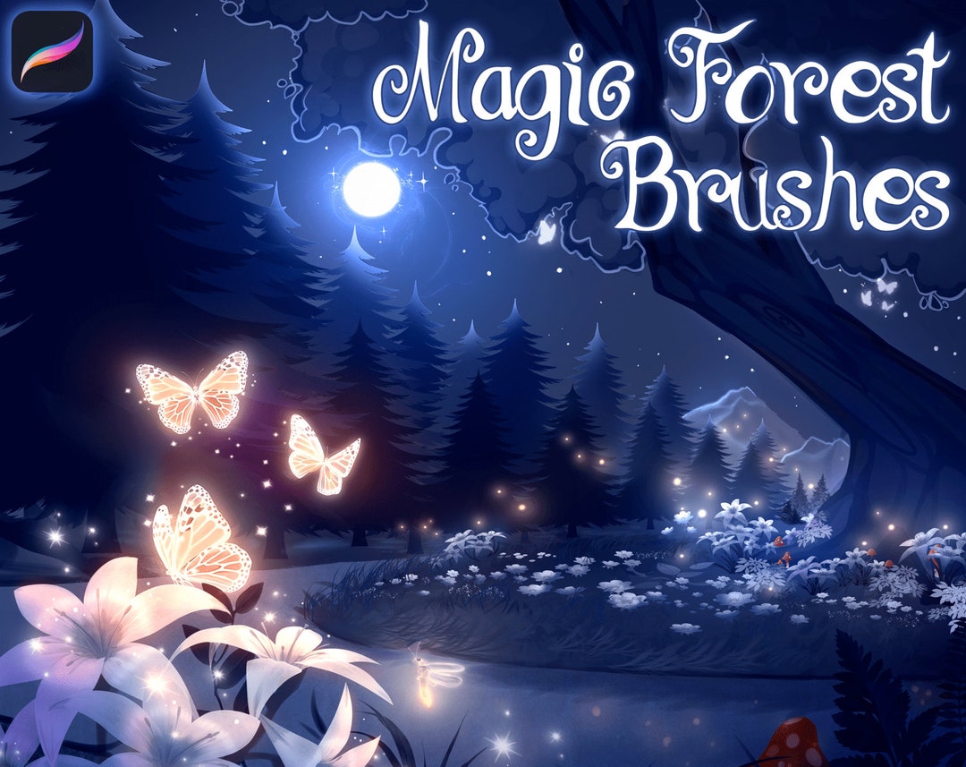 Magic Forest Brush Set for Procreate - Etsy