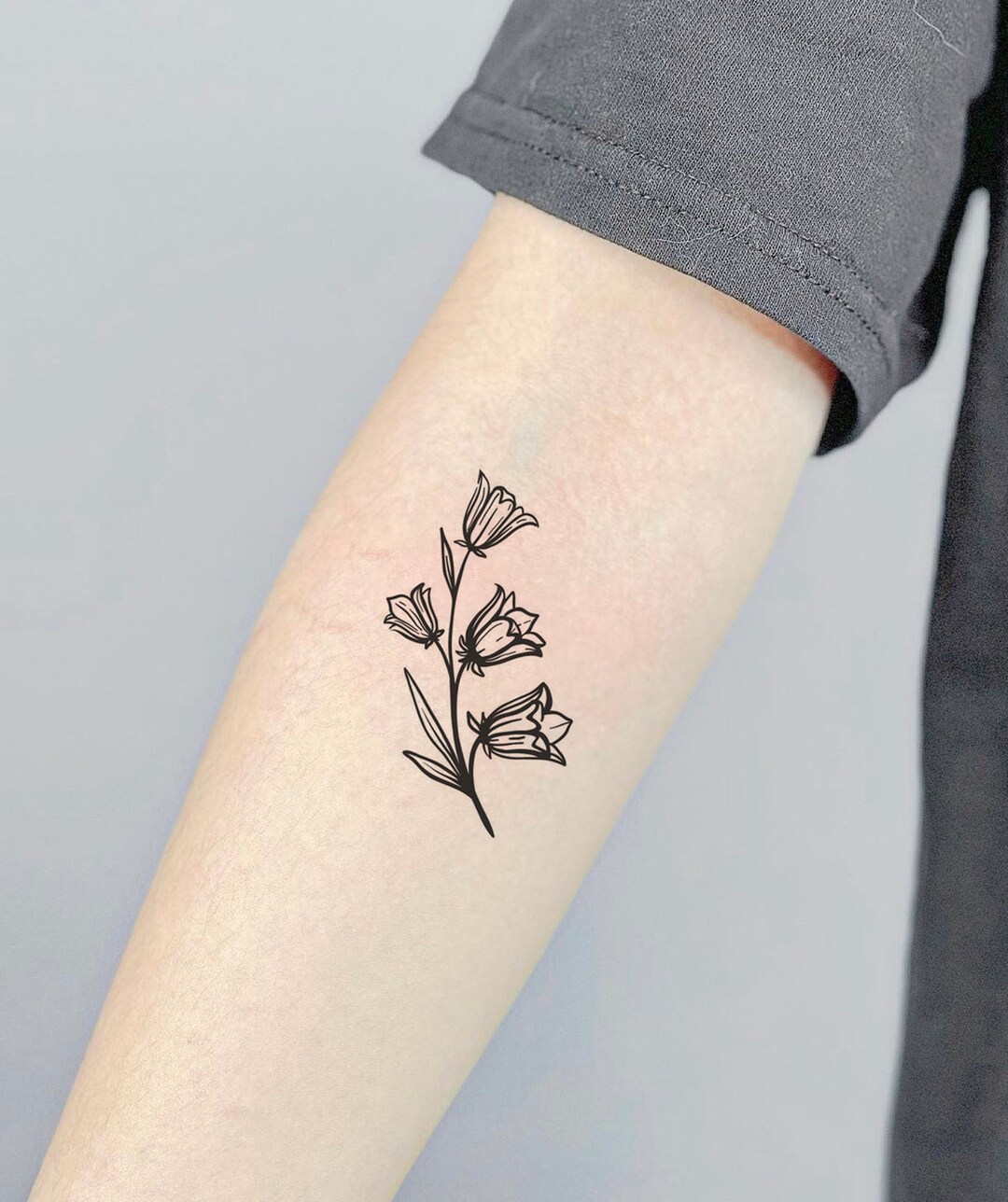 Bluebell Temporary Tattoo, Fake Tattoo, Removable Tattoo, Waterproof ...
