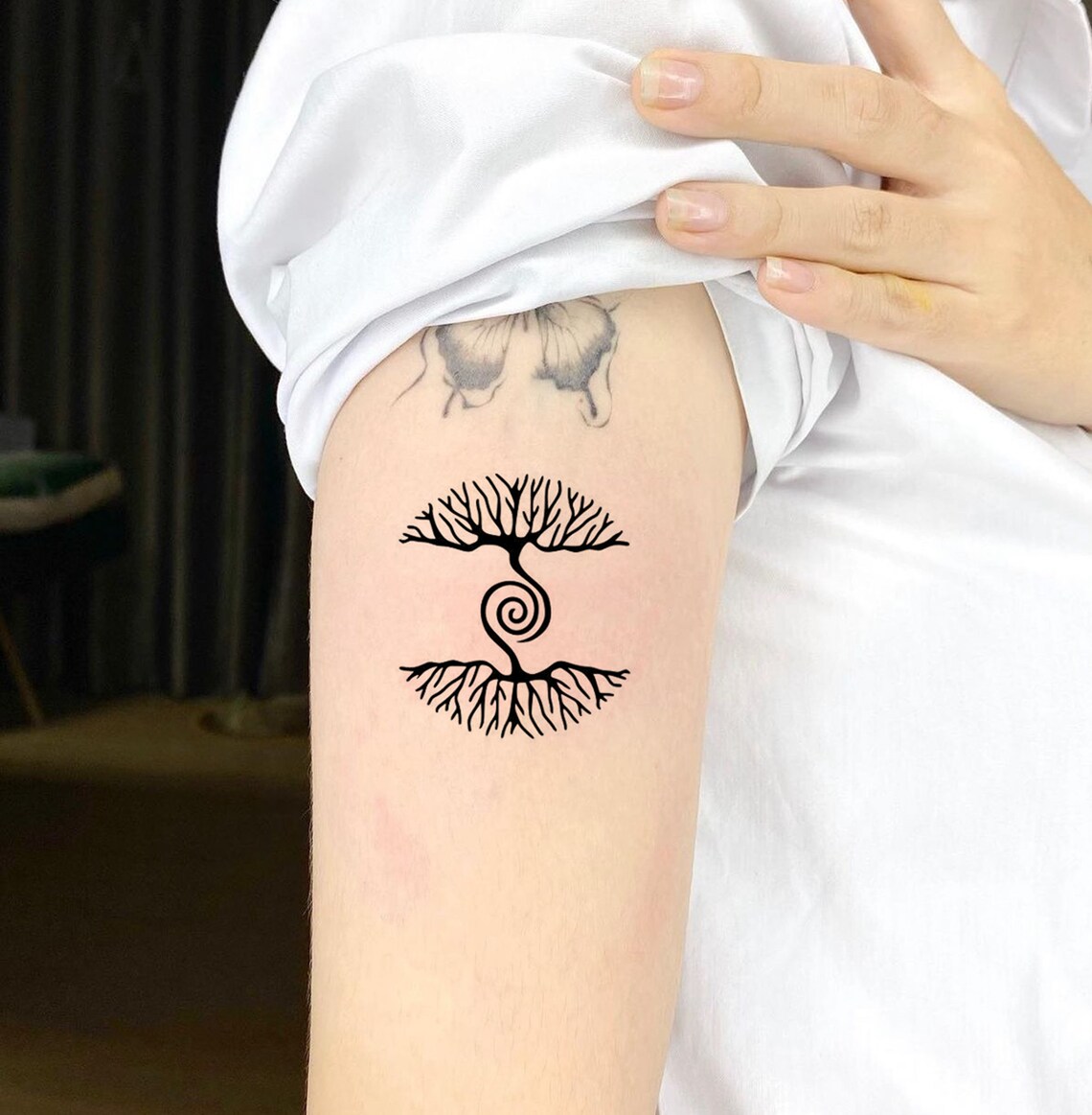 Tree of Life Temporary Tattoo, Life Tree Tattoo, Fake Tattoo, Symbol ...