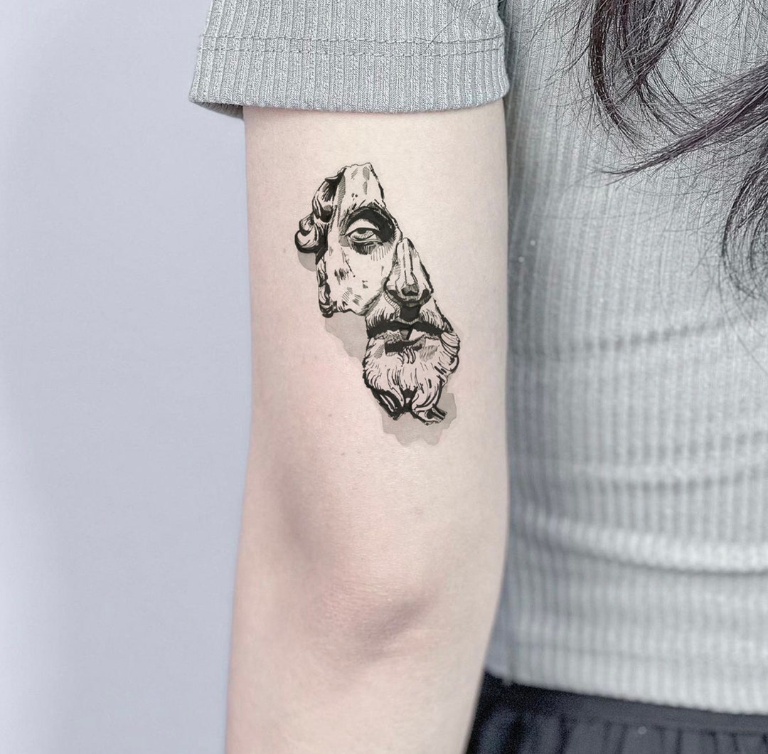 Marcus Aurelius Temporary Tattoo, Fake Tattoo, Symbol Tattoo, Removable ...