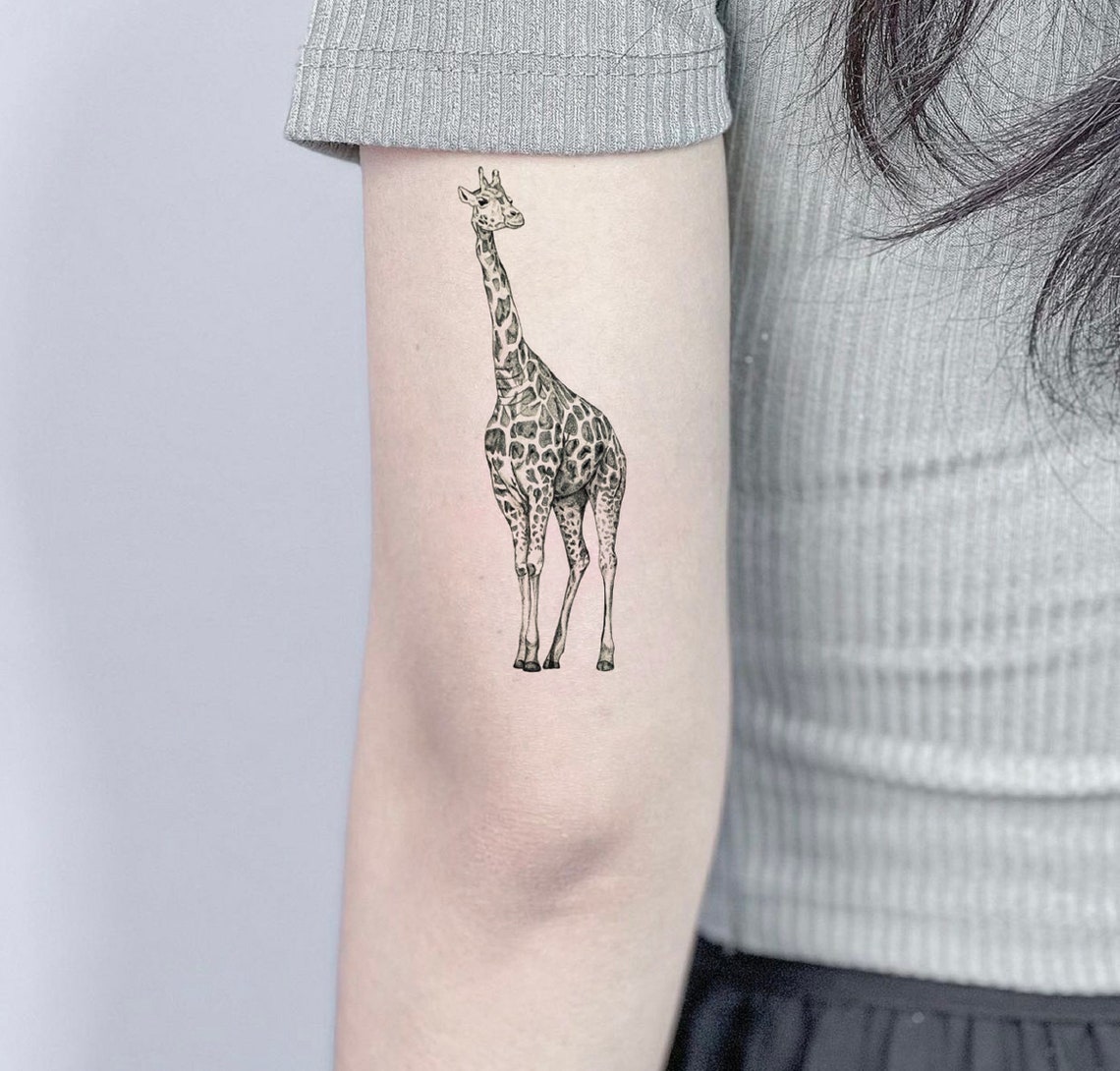 Giraffe Temporary Tattoo Fake Tattoo Festival Tattoo - Etsy