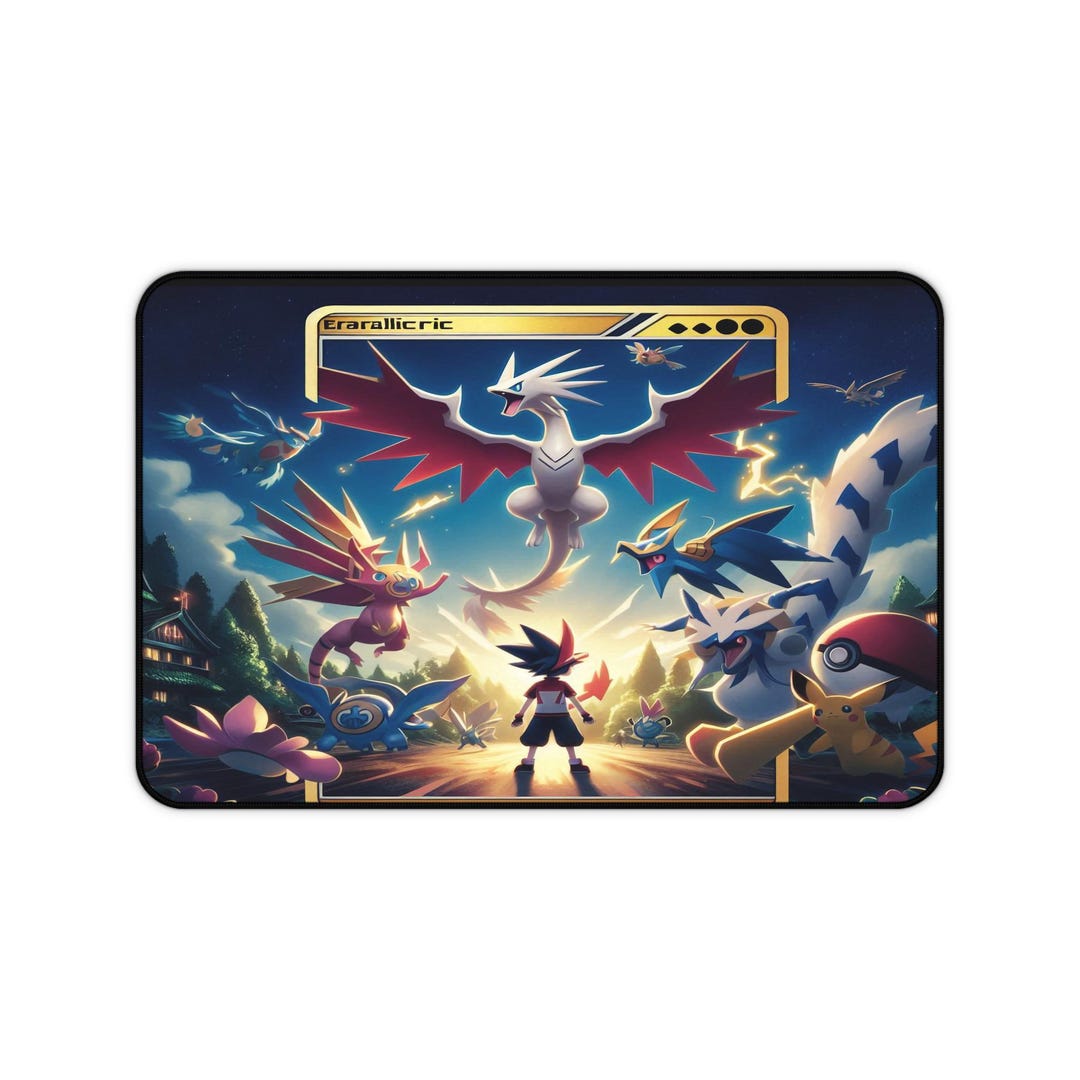 Pokemon Desk Mat, Mouse Pad, Computer Mat, Gaming Desk Accessory ...