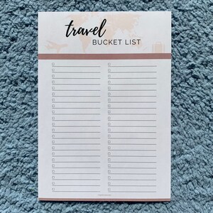 Travel Bucket List Printable | Bucket List Template | Adventure Bucket ...