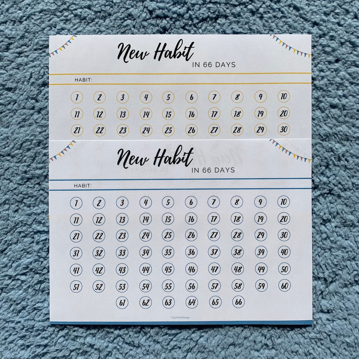 Form a New Habit Printable | Habit Tracker Printable | 66 Day Challenge ...