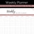 Weekly AM PM Planner Printable | Weekly Schedule Template | Morning ...