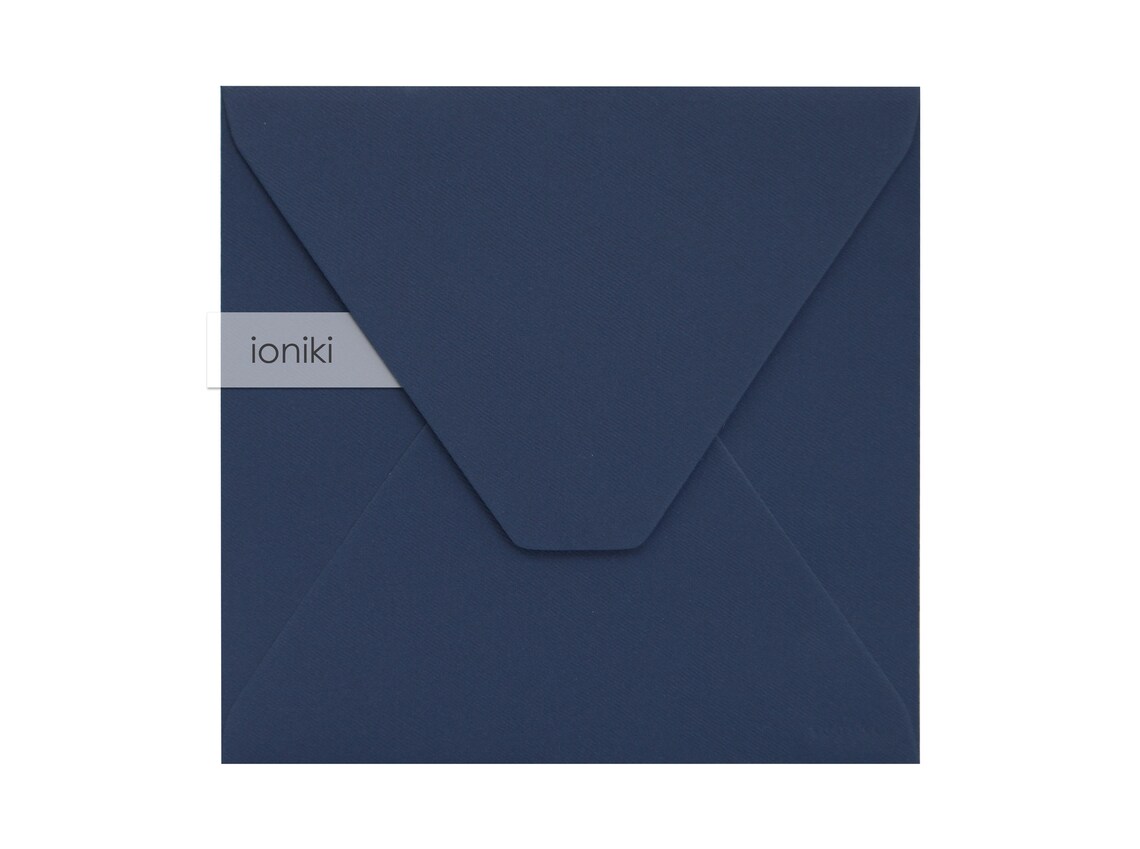 Navy Blue Envelopes 168x168mm/6.61x6.61in, Line Texture Premium ...