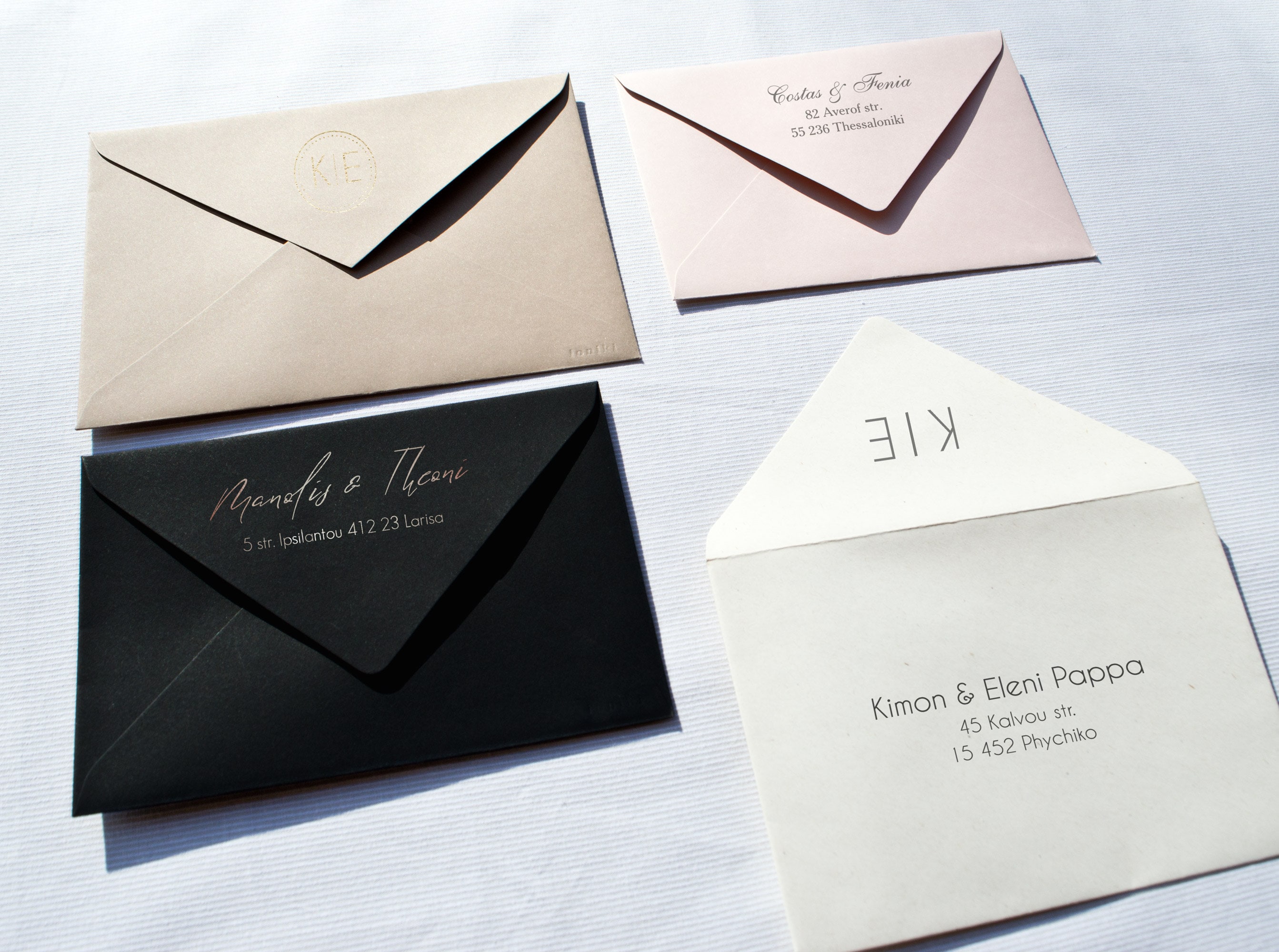 Envelope Printing |monogram/name/return Address Printing|sizes C5/5x7 ...