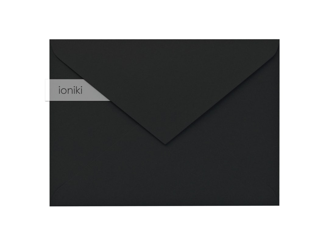 Black Envelopes 133x183mm/7.20x5.24in |premium Quality Heavyweight ...