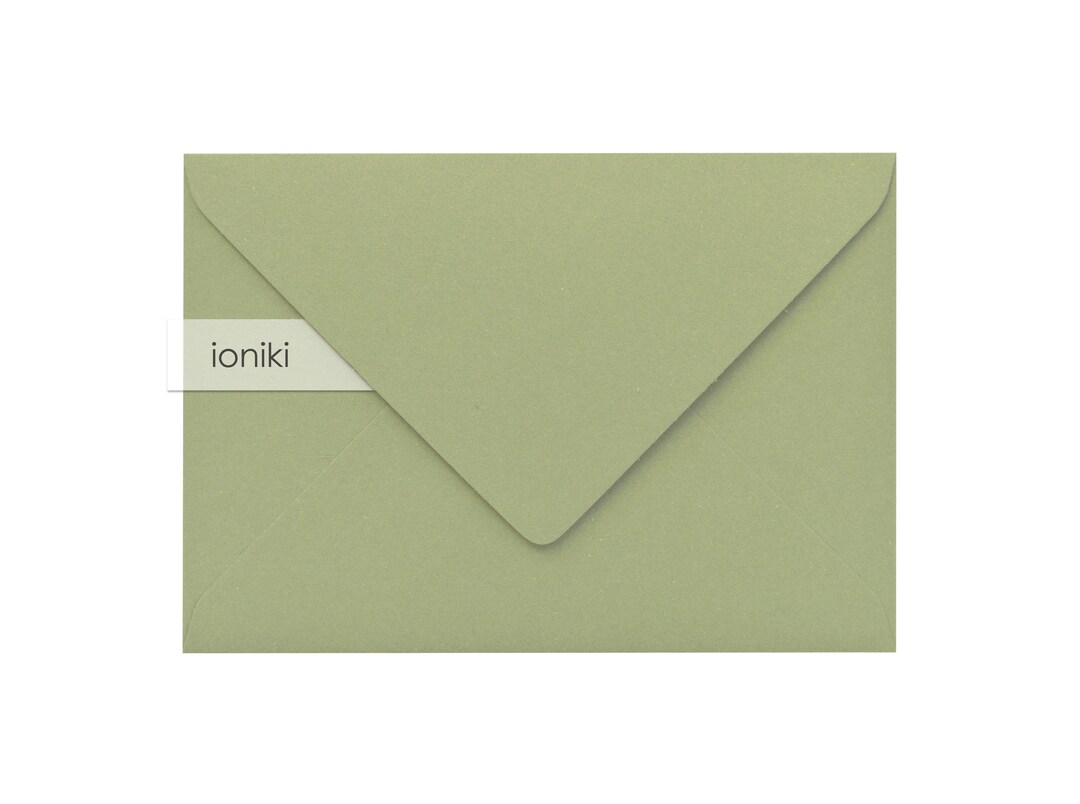 Olive Green Envelopes 115x165mm/6.50x4.53in (C6) | Premium Quality ...