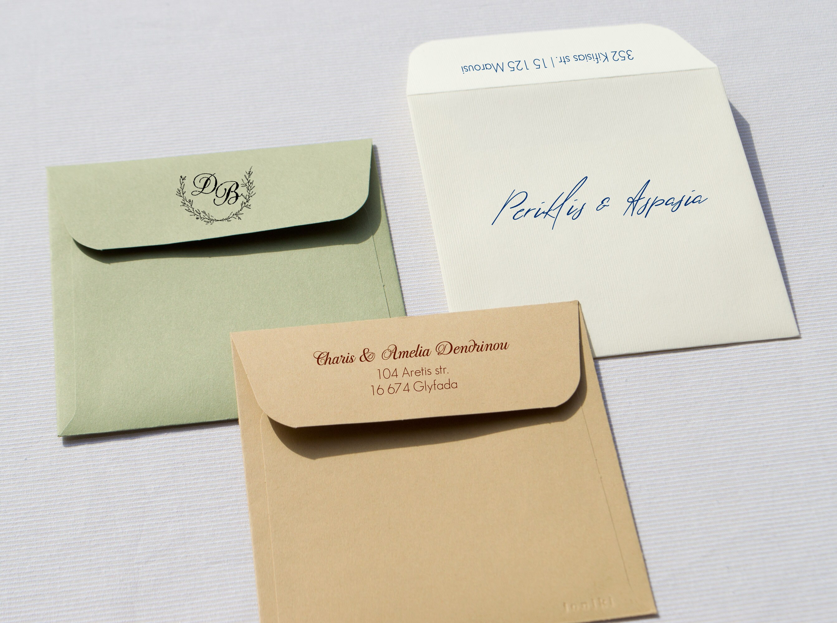 Envelope Printing |monogram/name/return Address Printing|sizes C5/5x7 ...