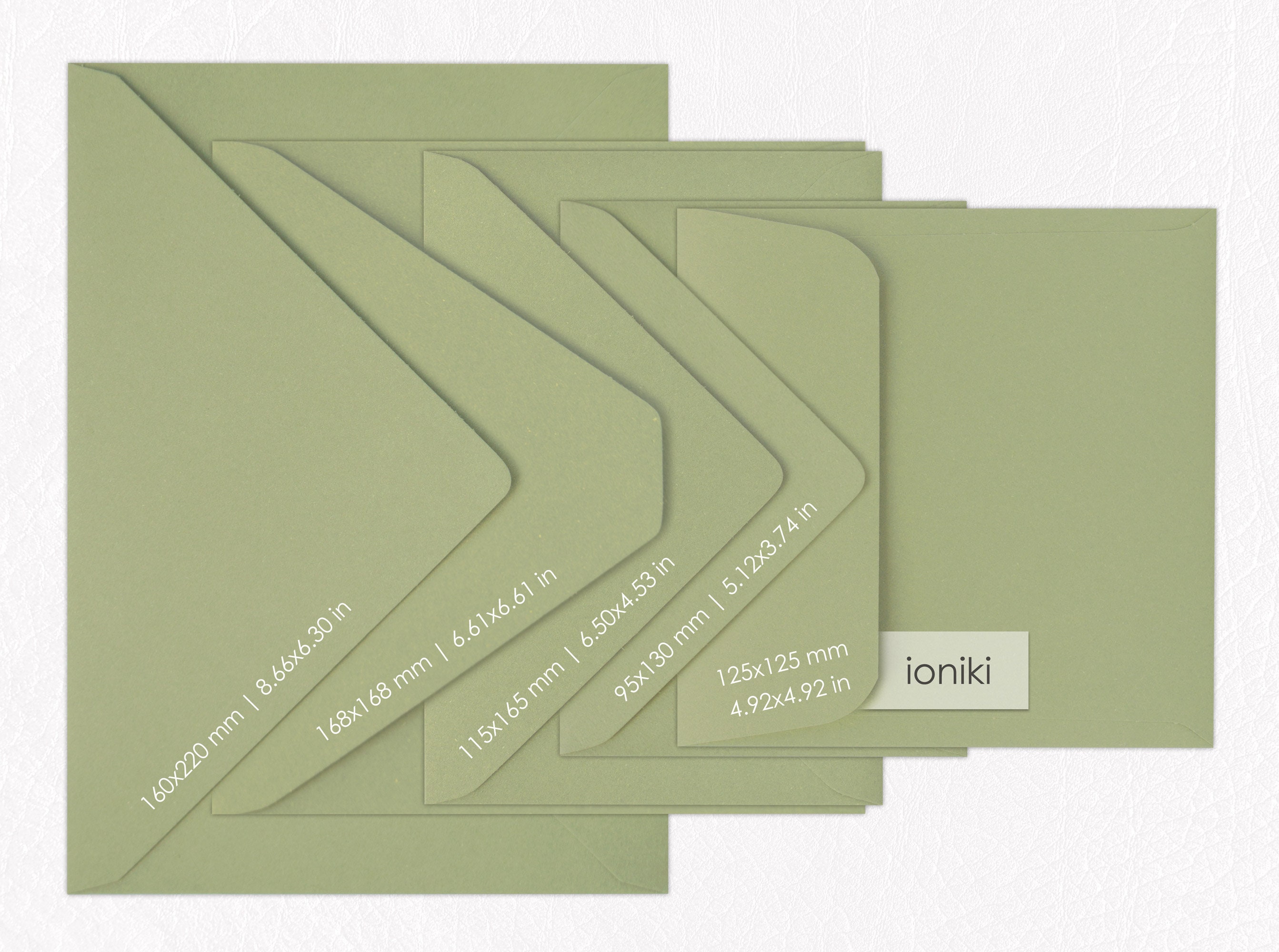 Olive Green Envelopes 115x165mm/6.50x4.53in C6 Premium | Etsy