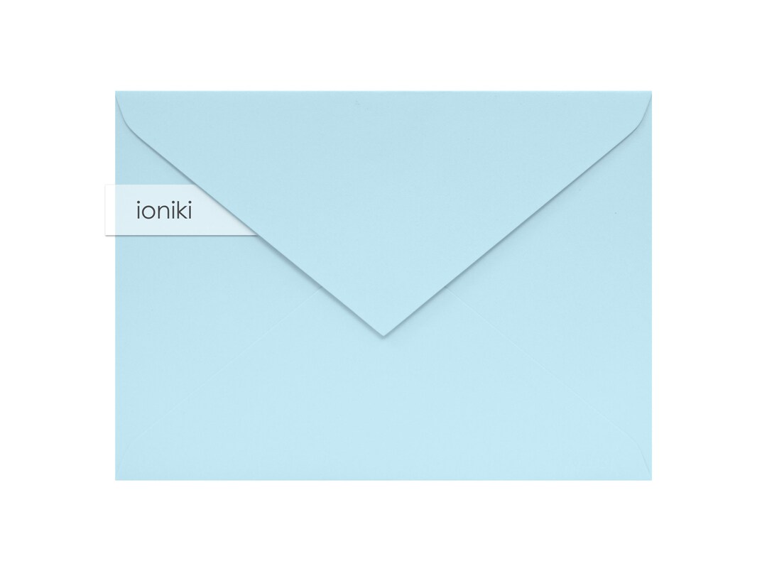 Light Blue Envelopes 133x183mm/7.20x5.24in | Premium Heavyweight 150gsm ...