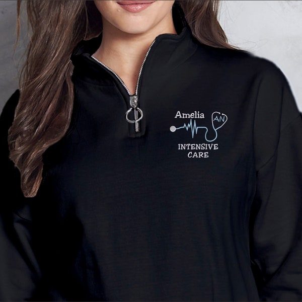 Embroidered Scrub Jacket - Etsy