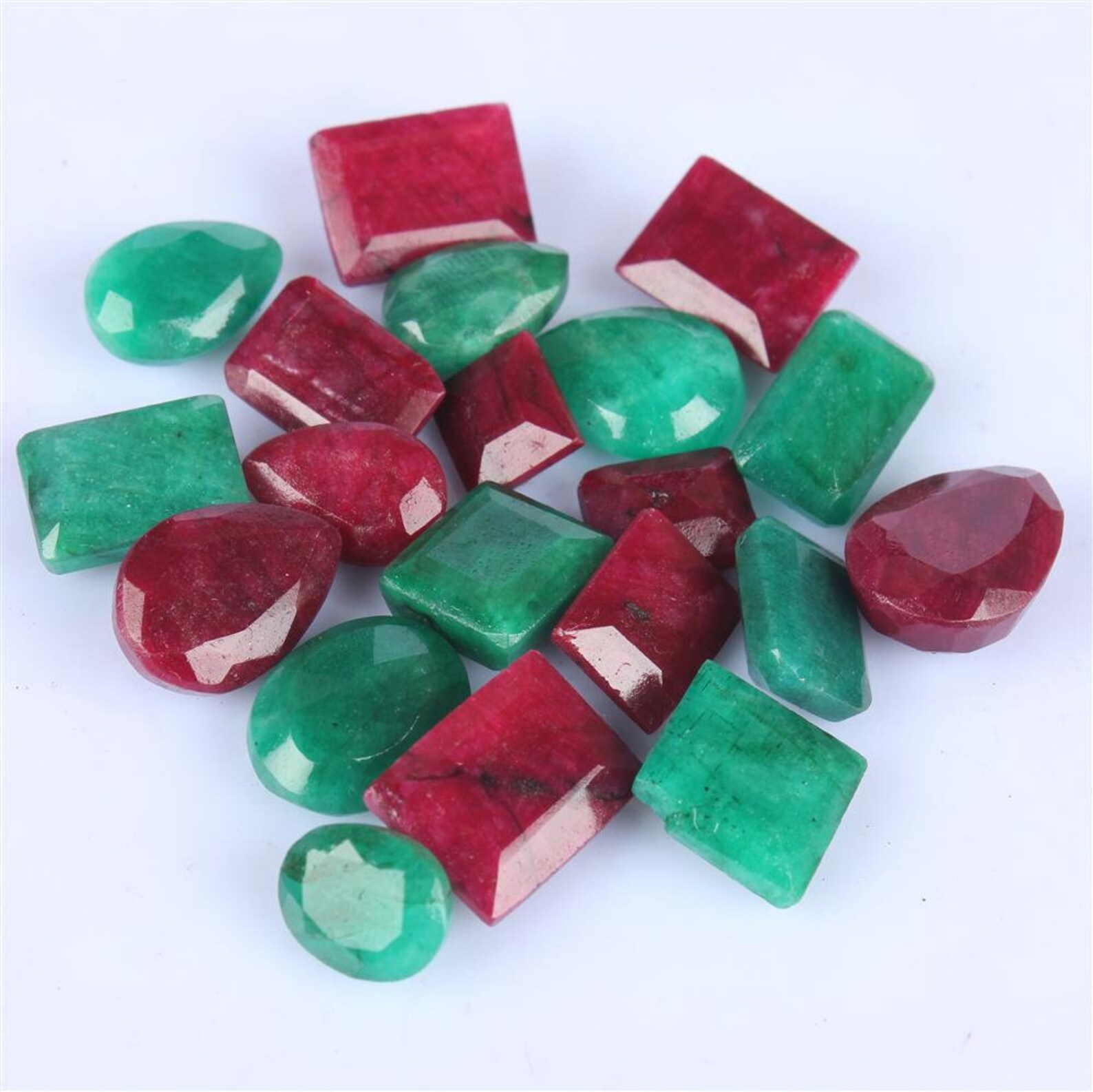 Green Emerald & Red Ruby 100% Natural Loose 5000 Carat 1 Kg | Etsy