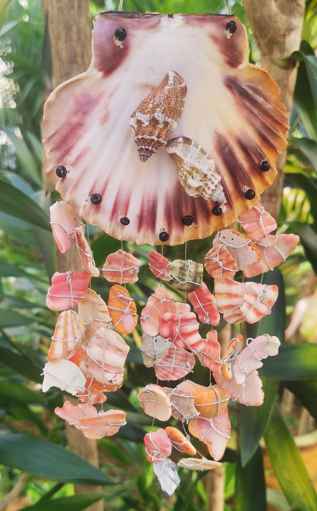 22 Cm Long Beautiful Wind Chime or Mobile Made With Scallop - Etsy