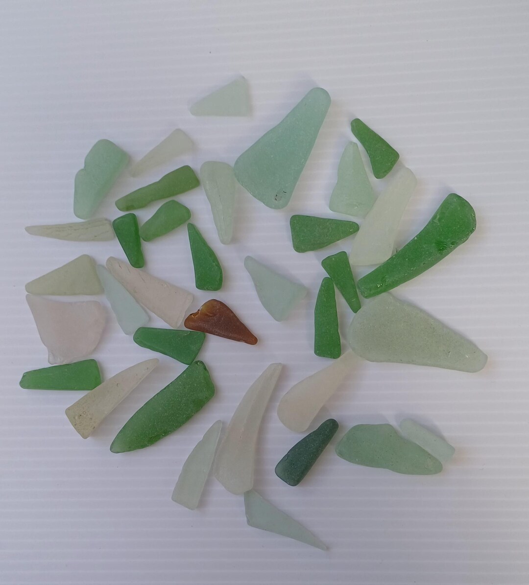 Pieces of Triangle Shape Sea Glass,collectible Glass, Beach House Decor ...