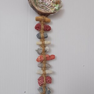 Coral Garland,abalone Shell,wall Decoration, Hanging Mobile, Beach ...