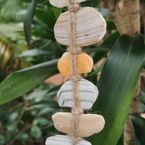 48cm Macrame Shells Garland,boho Style, Beachhouse Decor, Hanging Wall ...