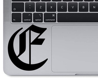 Old English Letter G Initial Vinyl Decal Sticker Diploma Font - Etsy