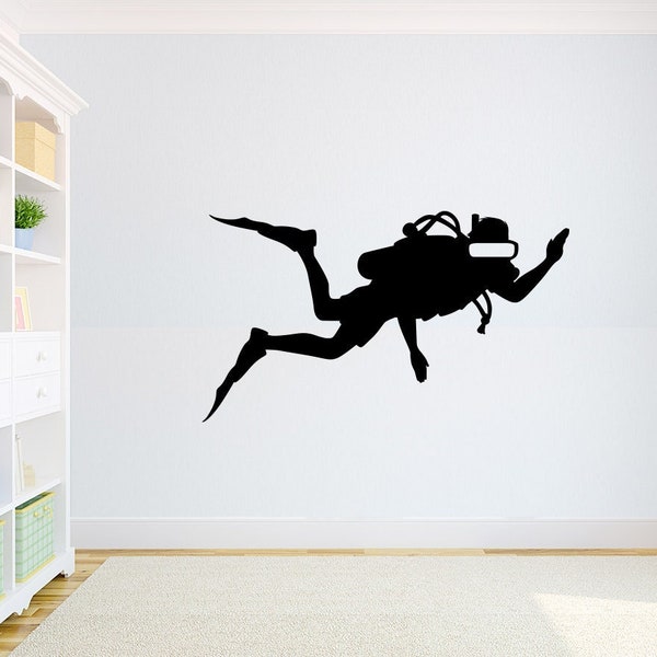 Scuba Diver Decals - Etsy