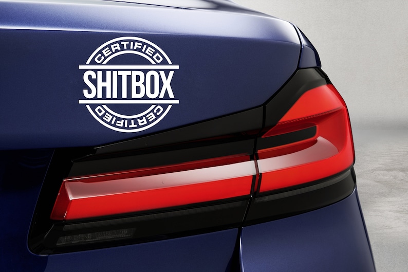Certified Shitbox Decal Certified Shitbox Drift Decal Sticker - Etsy