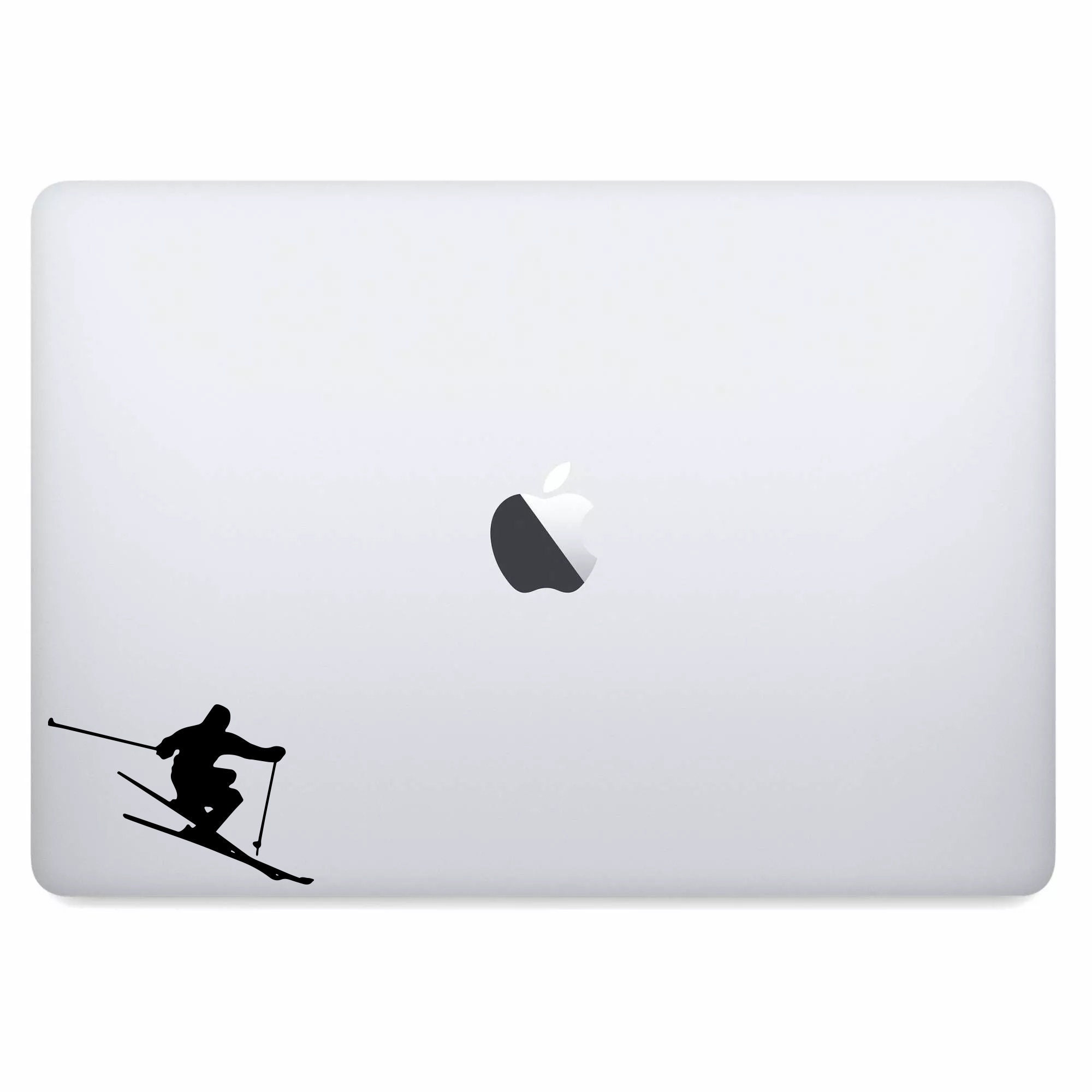 Skier Skiing Car Decal Apple Vinyl Decal Sticker - Etsy