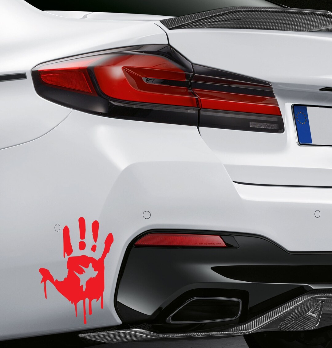 Bloody Handprint Decal Bloody Hand Decal Halloween Car Decal - Etsy